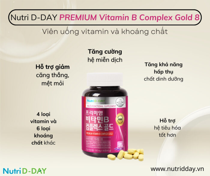 Giải mã lý do Nutri D-Day Vitamin B Complex Gold giúp giảm căng thẳng ...